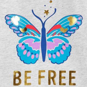 OshKosh B'gosh | Shirts & Tops | Oshkosh Girl Butterfly Varsity Tee Nwt ...